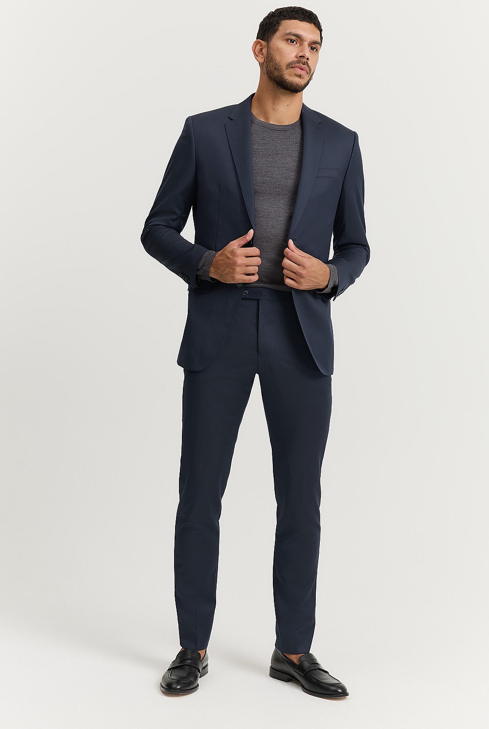 Charcoal Verified Australian Merino Wool Crew Knit - Knitwear | Country ...
