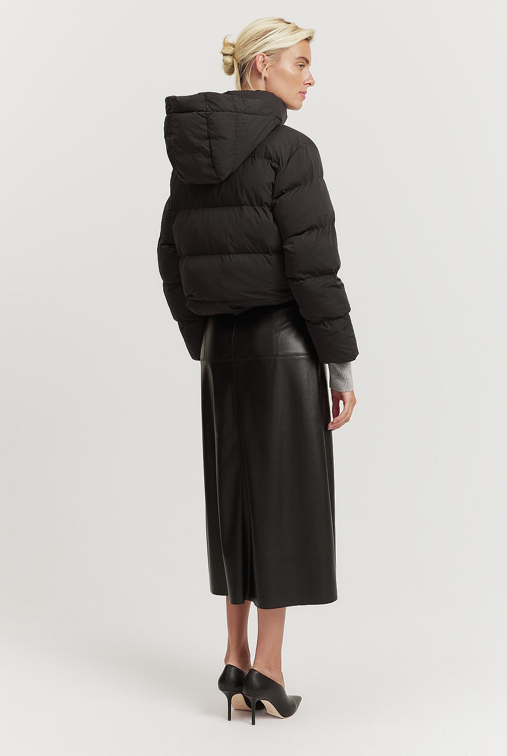 Black Polyester Puffer Jacket - Jackets & Coats | Country Road