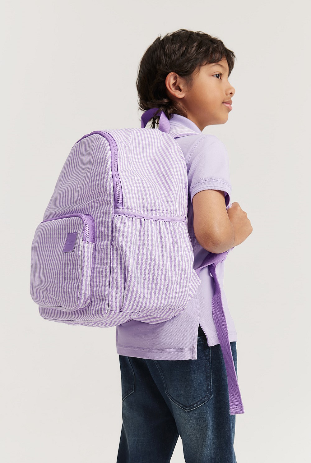 Lilac Gingham Backpack - Accessories | Country Road