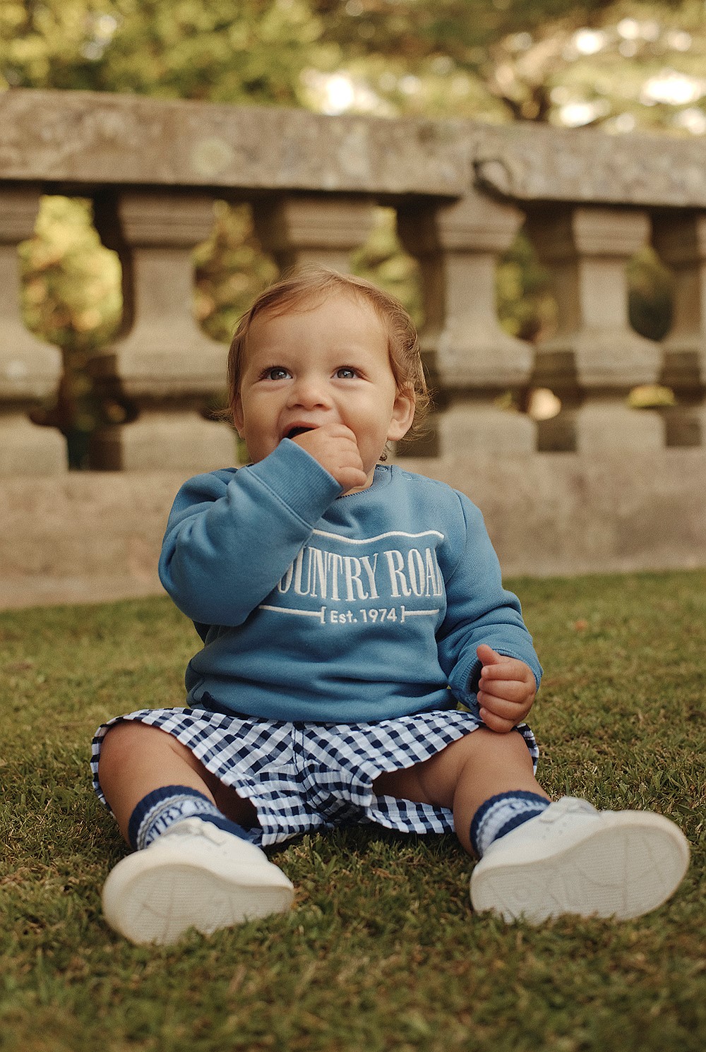 Marsh Faded Blue Australian Cotton Heritage Sweat - Sweats | Country Road