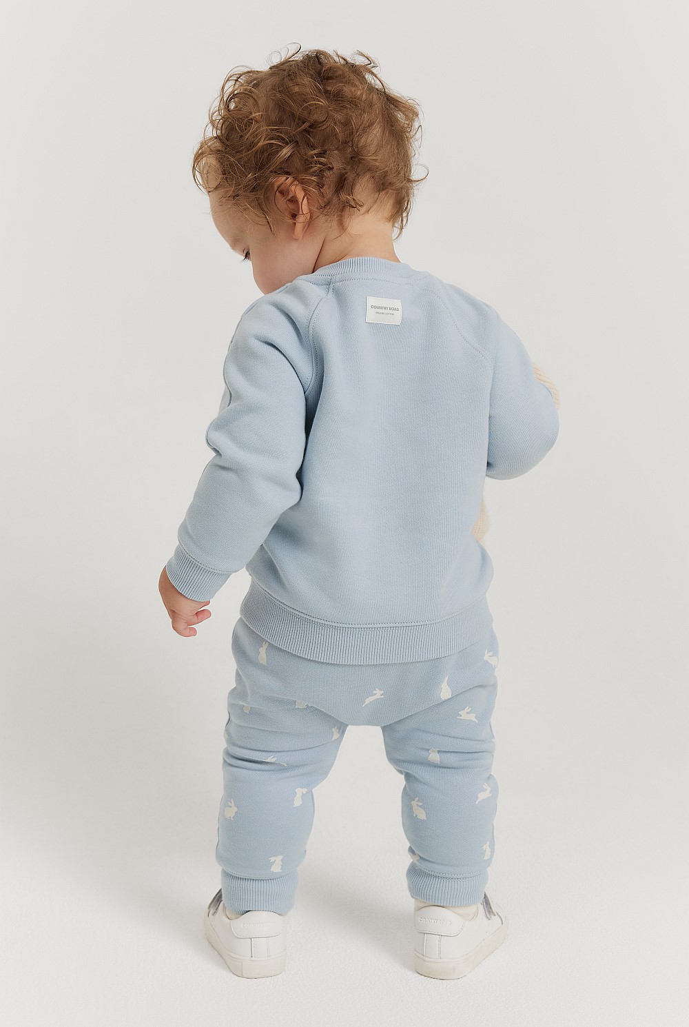 Washed Blue Organically Grown Cotton Bunny Sweat - Sweats | Country Road