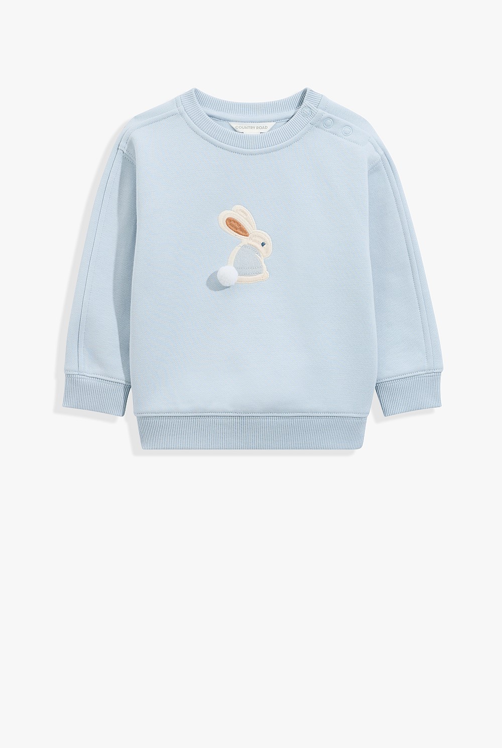Washed Blue Organically Grown Cotton Bunny Sweat - Sweats | Country Road
