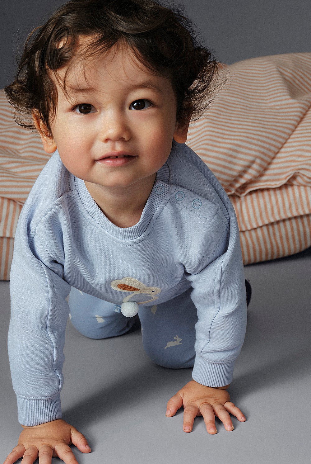 Washed Blue Organically Grown Cotton Bunny Sweat - Sweats | Country Road