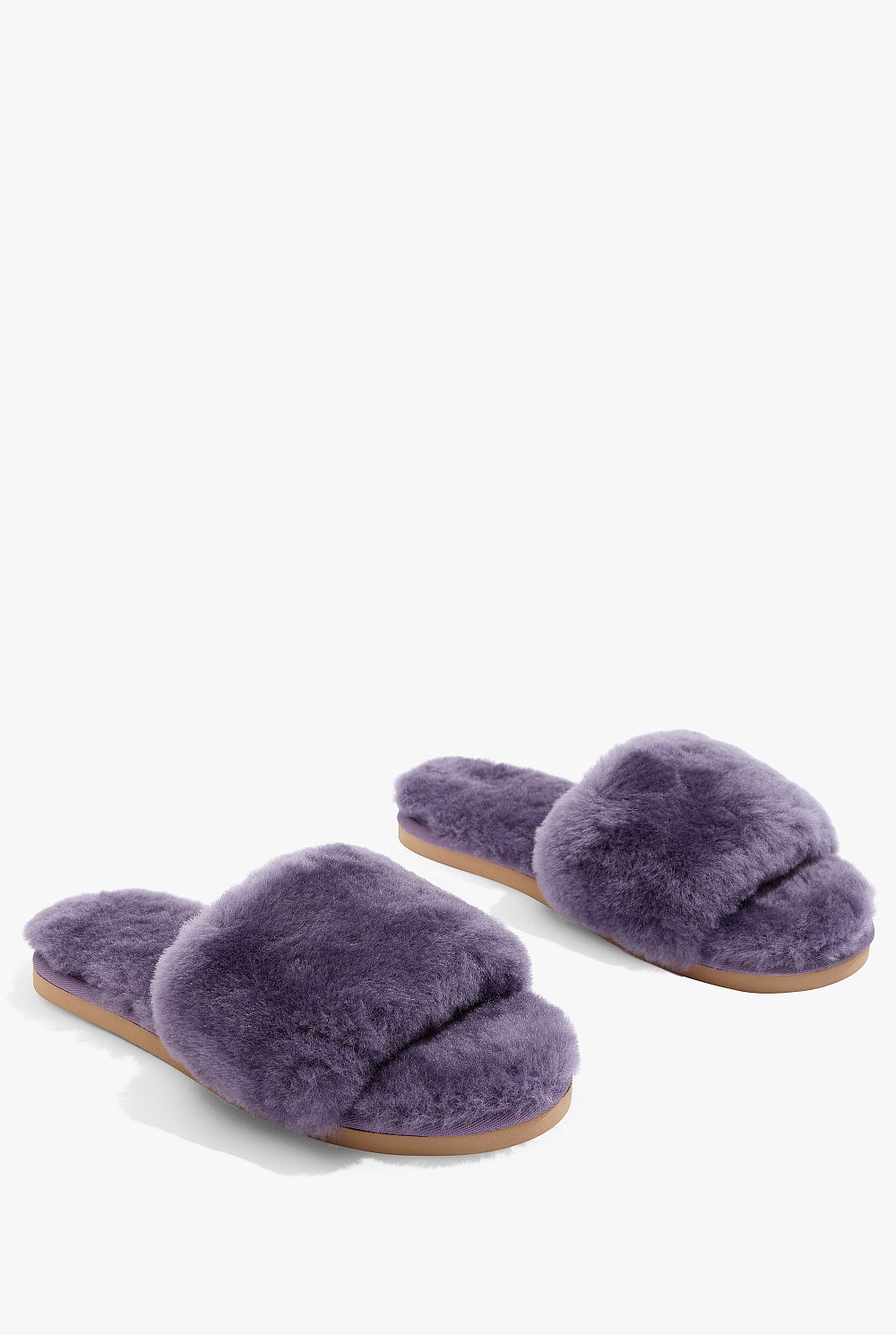 Eggplant Australian Made Shearling Slide - Flats | Country Road