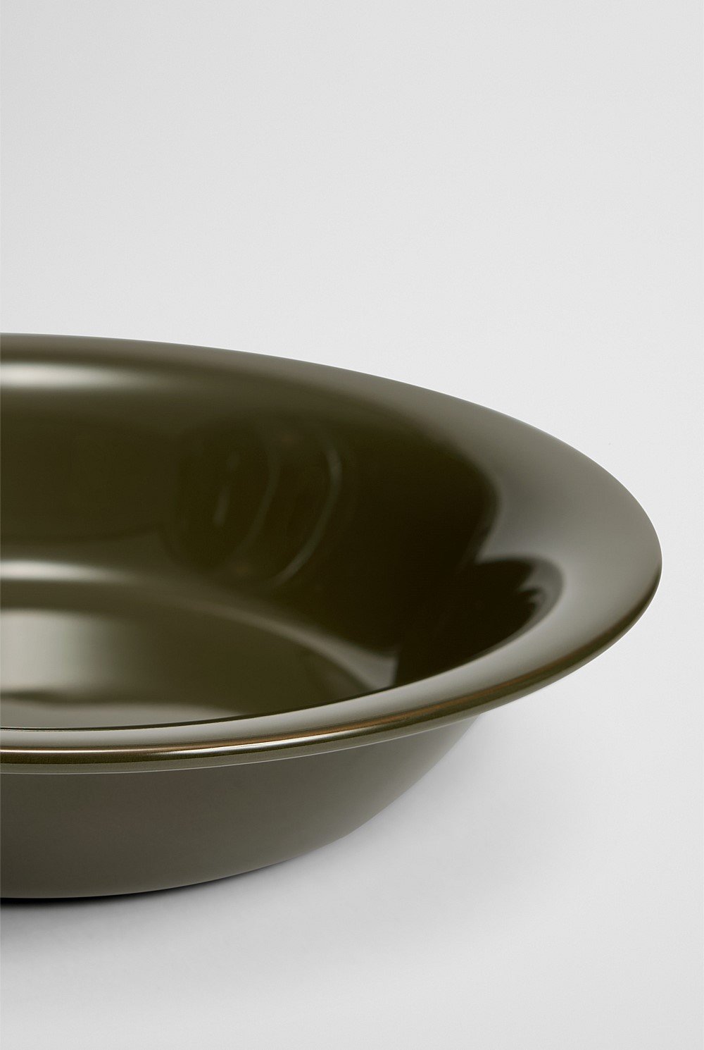 Dark Olive Shaye Shallow Bowl - Dining | Country Road