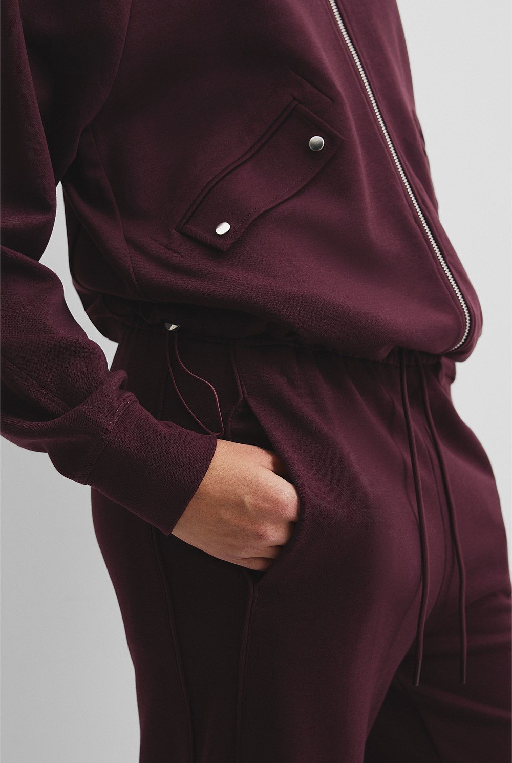 Plum Soft Track Jacket - Holiday | Country Road