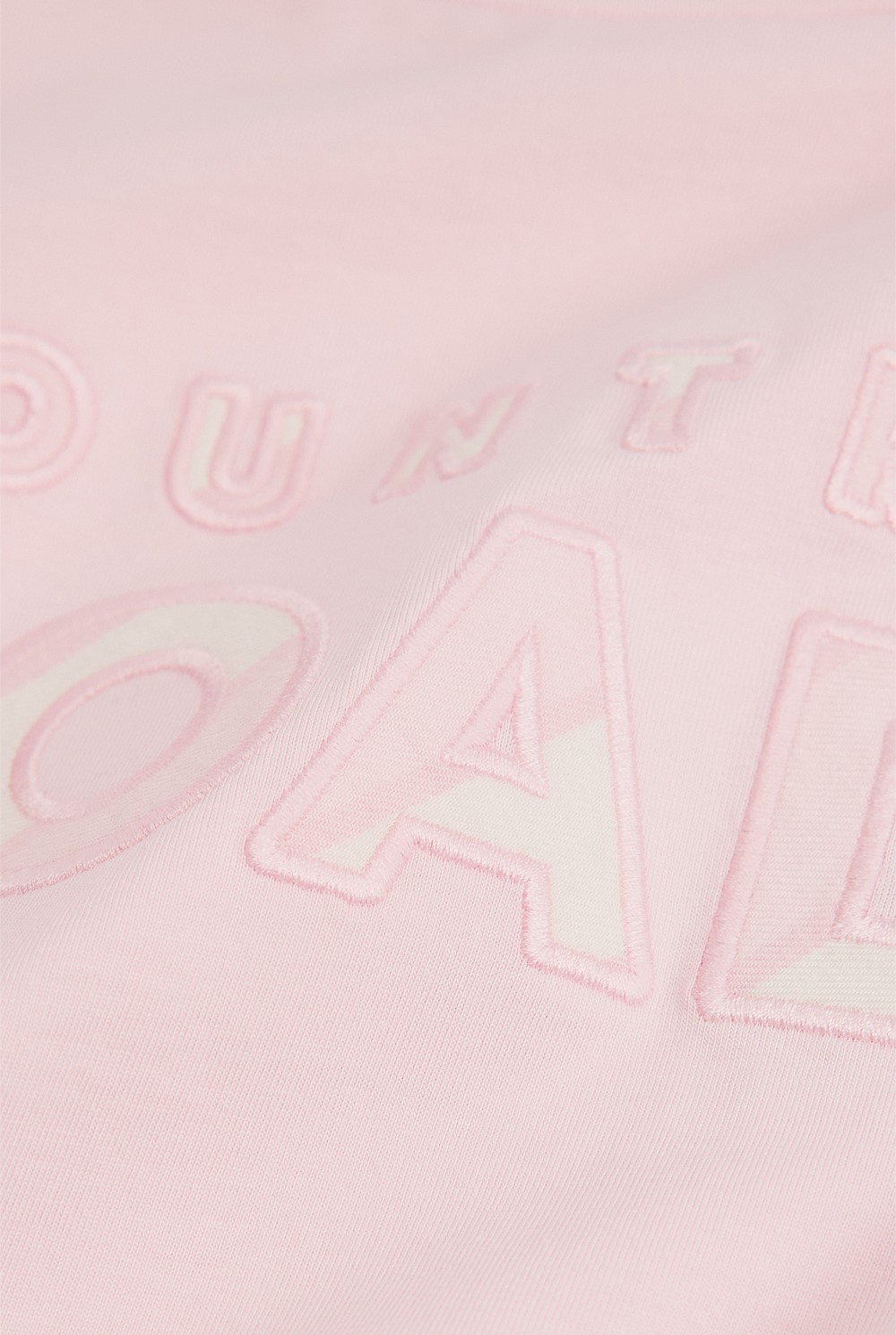 Mineral Pink Australian Cotton Long Sleeve Stripe Logo Pyjama Set ...