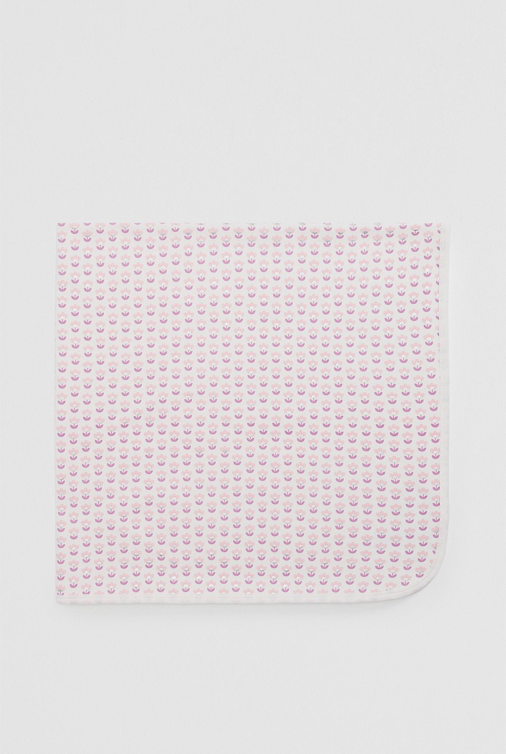 Pink Geo Floral Organically Grown Cotton Blend Newborn Swaddle ...