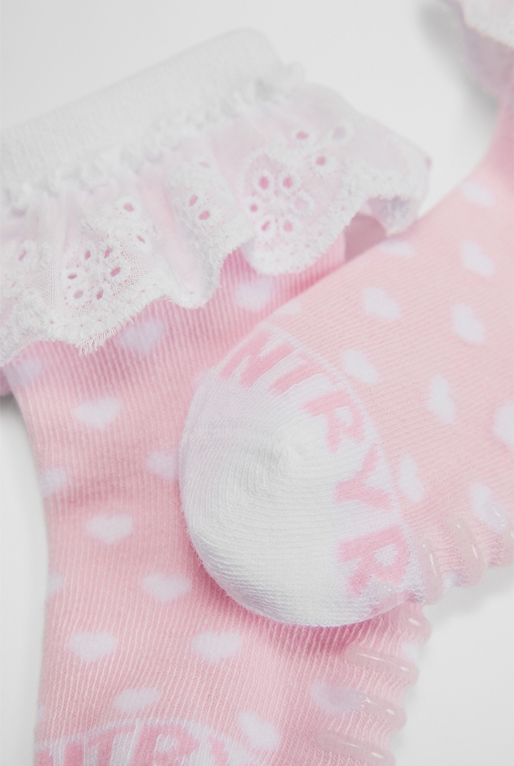 Playful Pink Heart Frill Socks - Accessories | Country Road