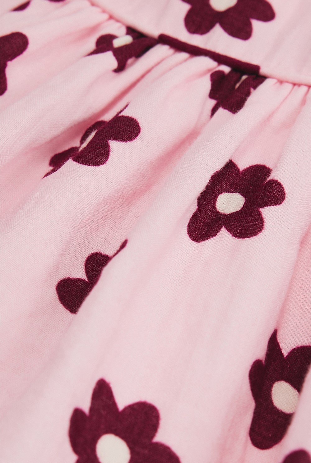 Pink Floral Drop Waist Long Sleeve Dress - Dresses | Country Road