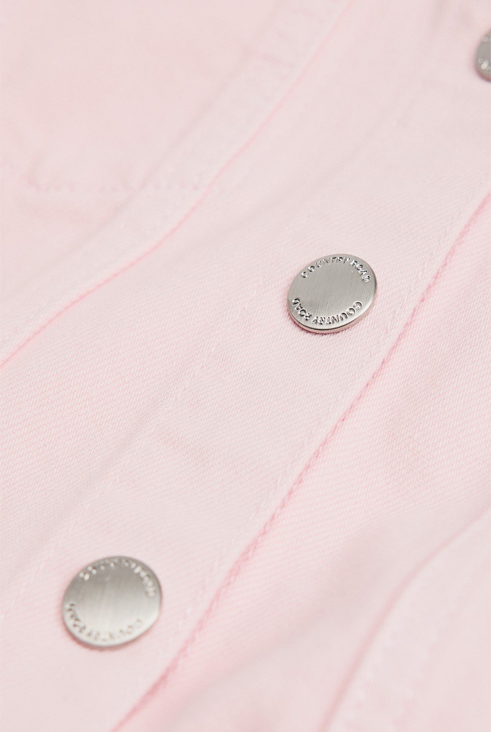 Mineral Pink Scallop Denim Jacket - Jackets & Coats | Country Road