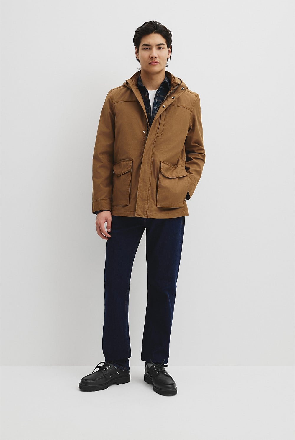 Tan Canvas Parka - Jackets & Coats | Country Road