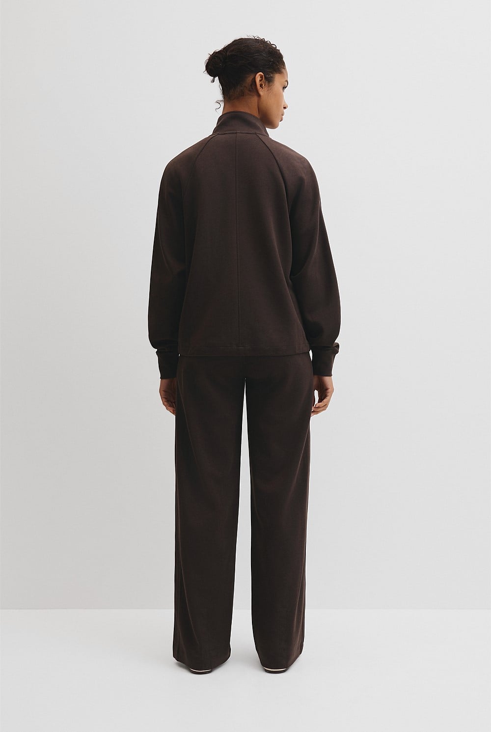 Cocoa Bean Soft Track Jacket - Sweats | Country Road