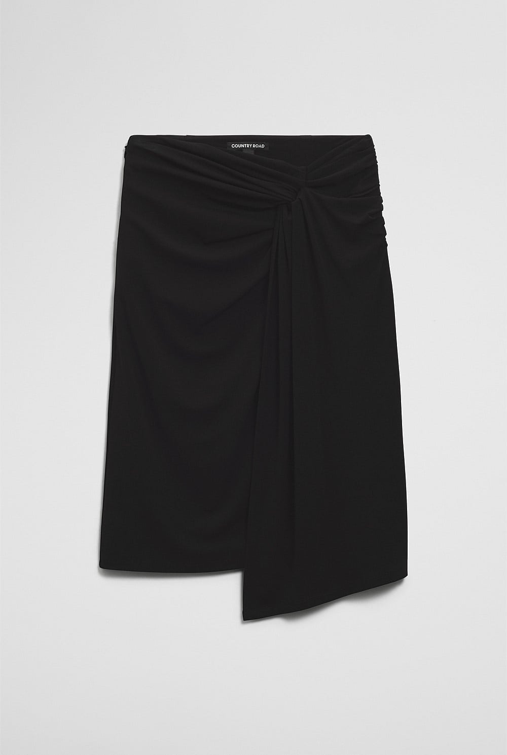 Black Twist Crepe Skirt - Work | Country Road