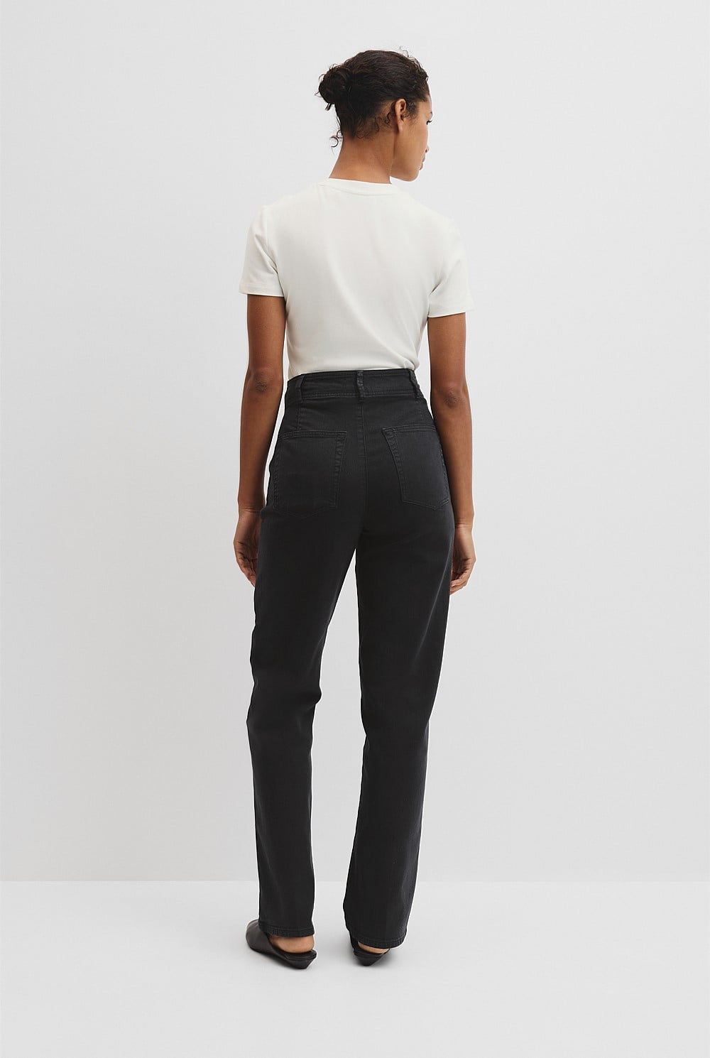 Black Refined High Rise Slim Jean - Pants | Country Road