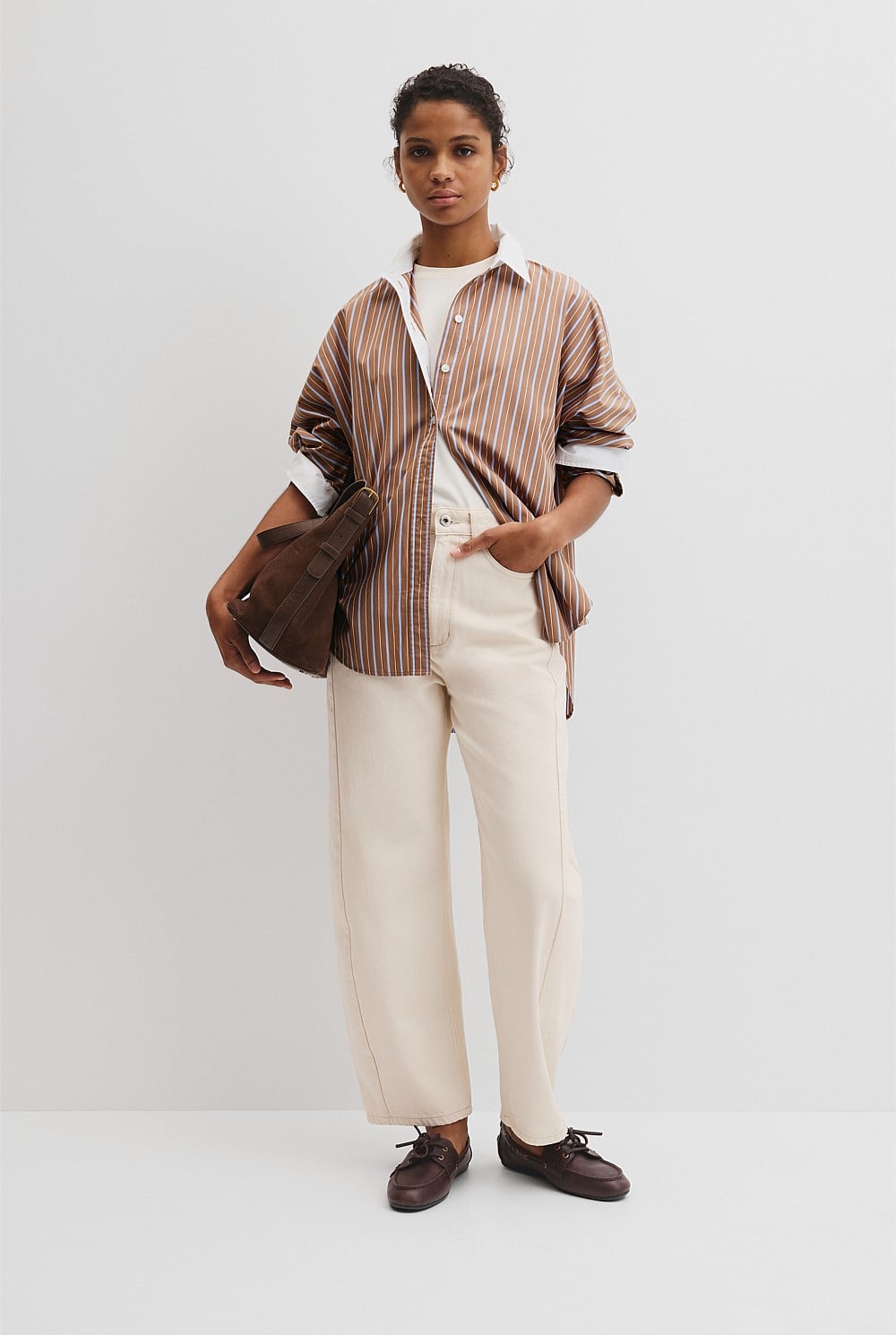 Caramel Stripe Dolman Striped Shirt - Shirts | Country Road