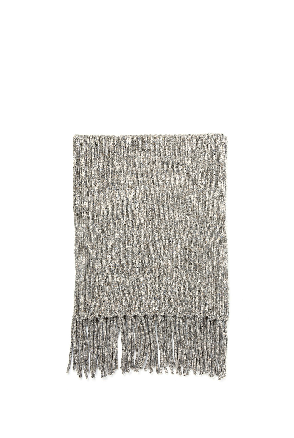 Warm Grey Ribbed Scarf - Accessories | Country Road