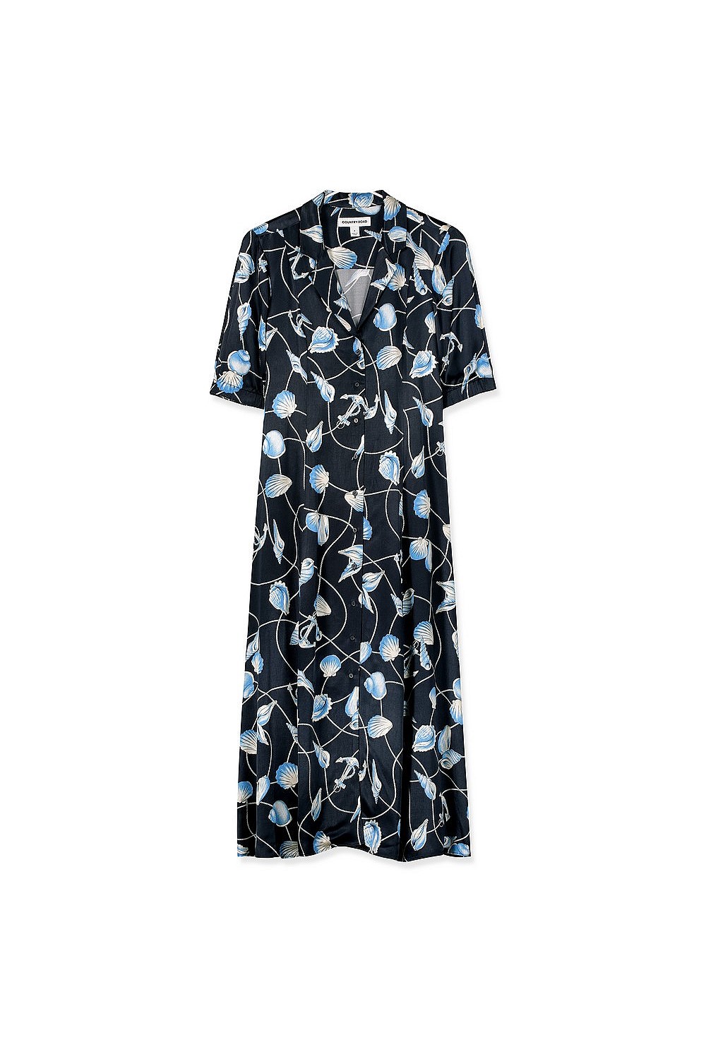 Ink Shell Print Dress - Dresses | Country Road