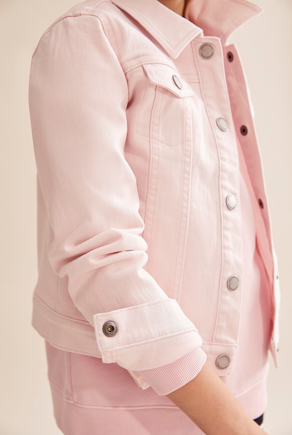 Pale Pink Denim Jacket - Denim & Jeans | Country Road