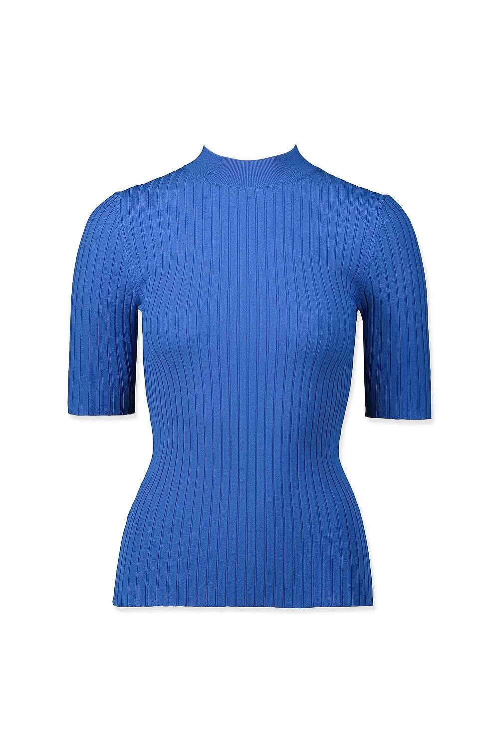 Princess Blue Rib Knitted Top - Knitwear | Country Road