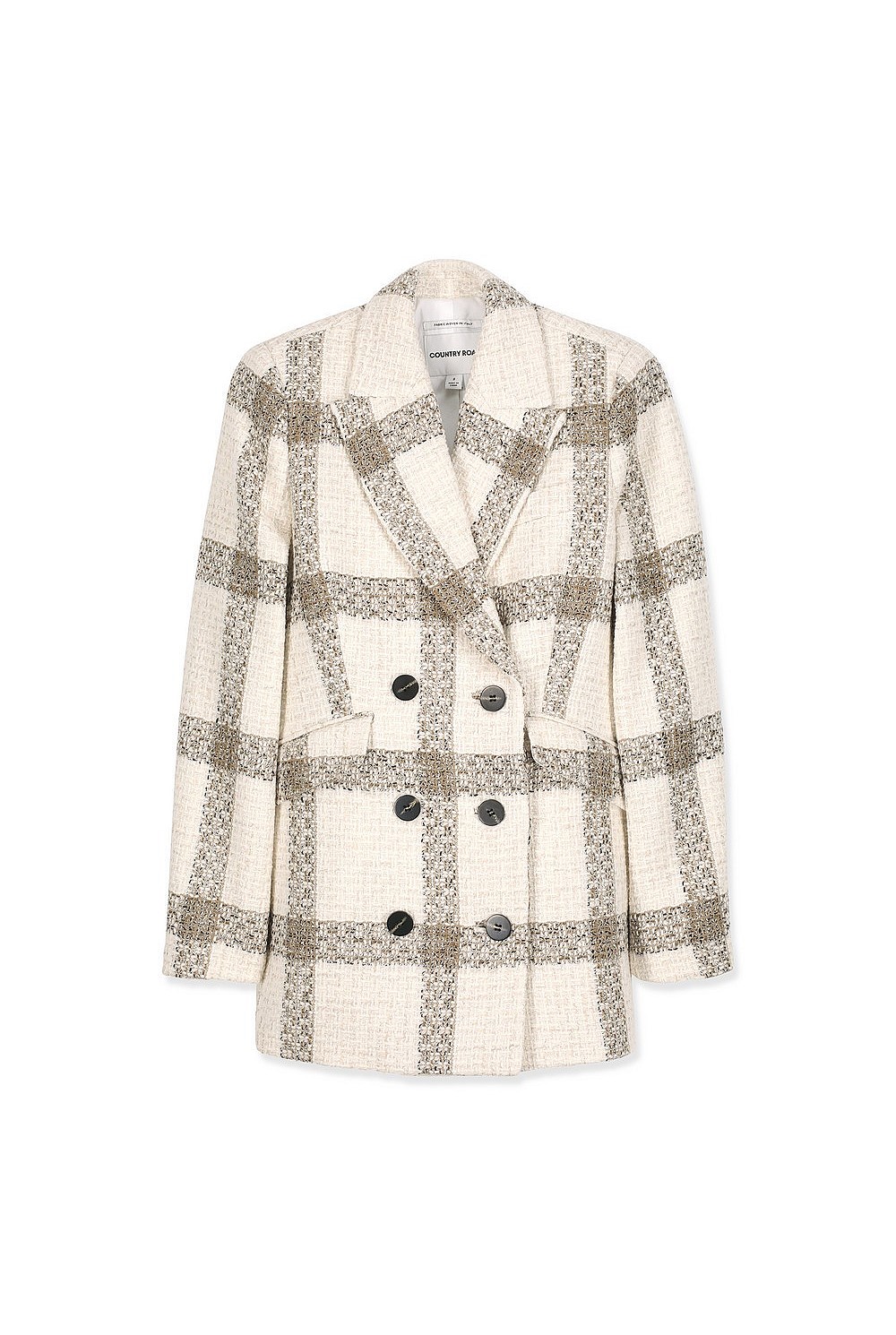 Cream Check Blazer - Jackets & Coats | Country Road