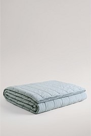 Mineral Blue Brae Australian Cotton Bed Cover - Bed Covers | Country Road