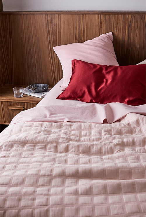 Ruby Red Silk Pillowcase - Pillowcases | Country Road