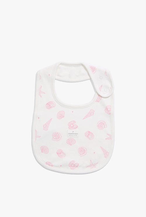 Marshmallow Organically Grown Cotton Shell Bib - Accessories | Country Road