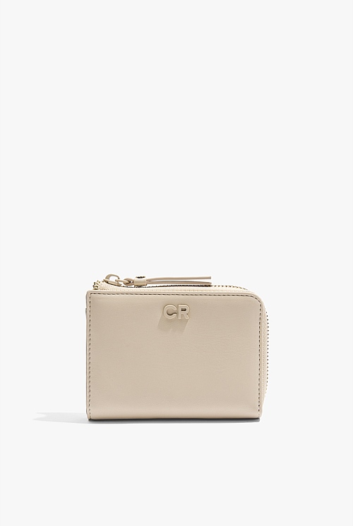 Stone Small CR Zip Wallet - Wallets & Pouches | Country Road