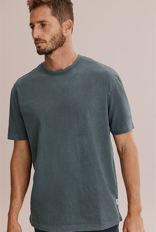 Washed Blue Vintage Wash T-Shirt - T-Shirts | Country Road