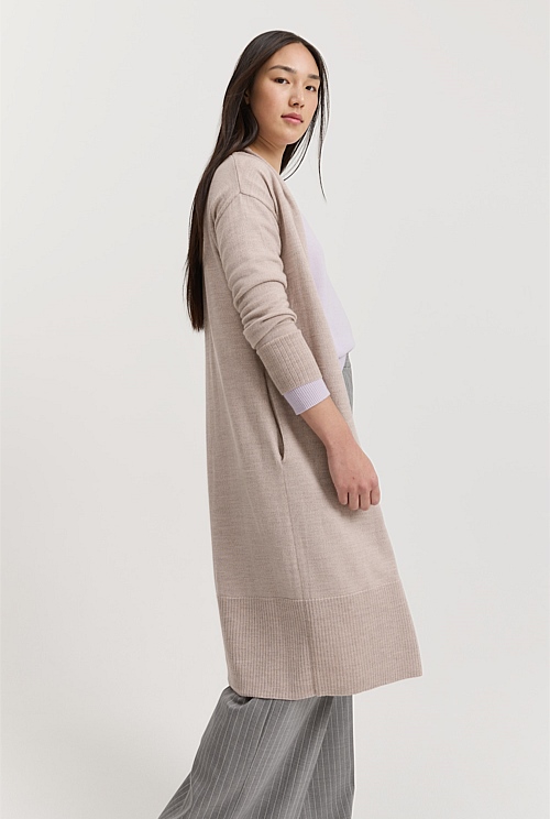 Fawn Marle Verified Australian Merino Wool Cardigan - Natural Fibres ...