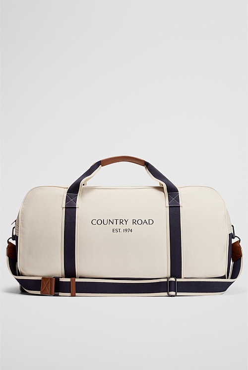 Ecru Country Road Logo Tote - Bags | Country Road
