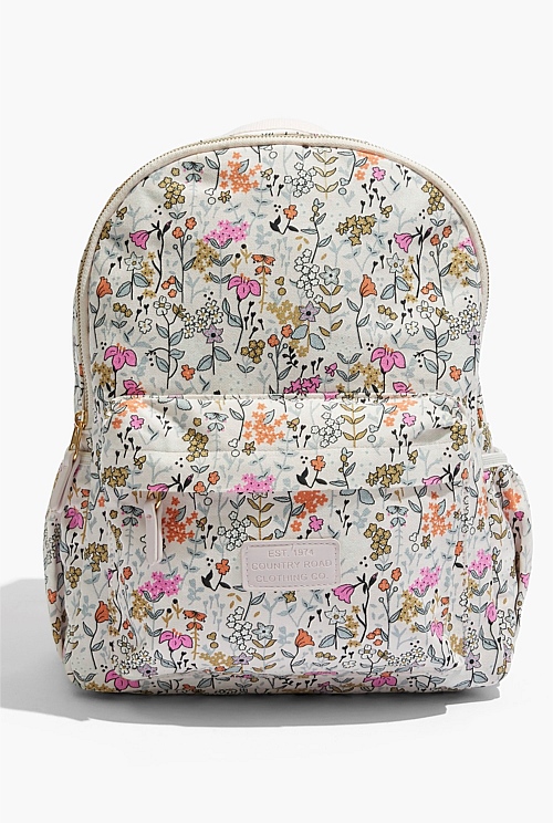 Pale Pink Vintage Floral Backpack - Accessories | Country Road