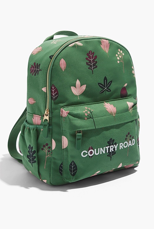 Forest Green Forest Print Backpack - Accessories | Country Road