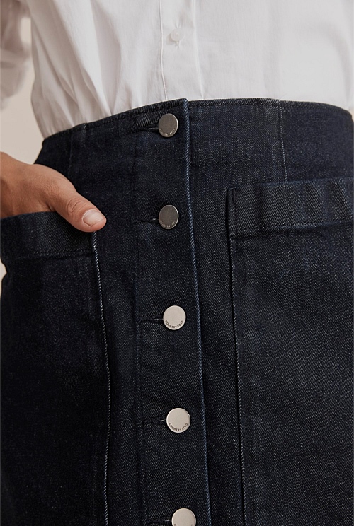 Raw Denim Raw Australian Cotton Denim Skirt - Australian Grown ...