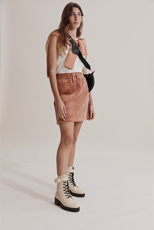 Taupe Emma Combat Boot - Boots | Country Road