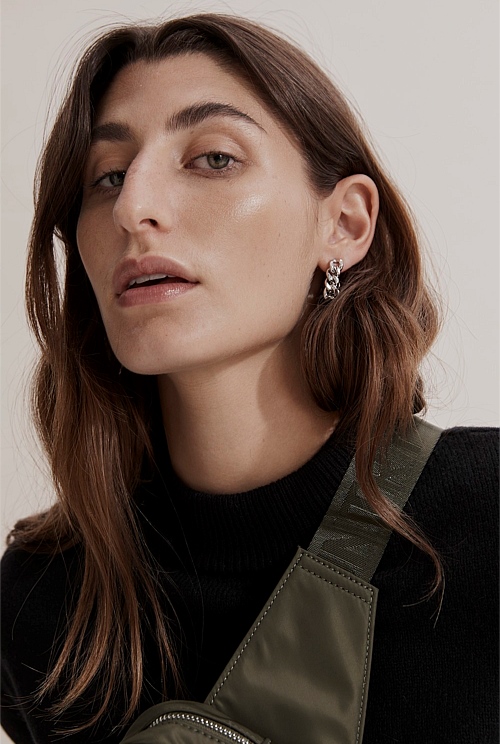 Silver Kai Chain Earring - Earrings | Country Road