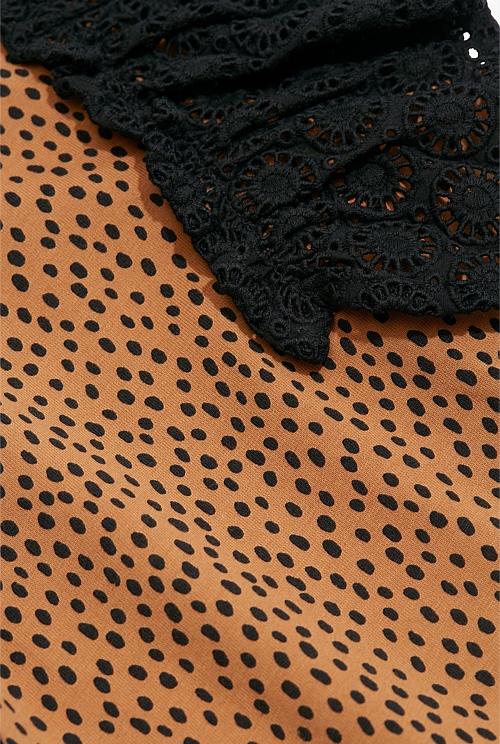 Fawn Organically Grown Cotton Animal Splice T-Shirt - T-Shirts ...