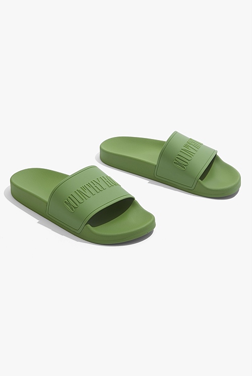 Kiwi Green Country Road Slide - Sandals & Thongs | Country Road