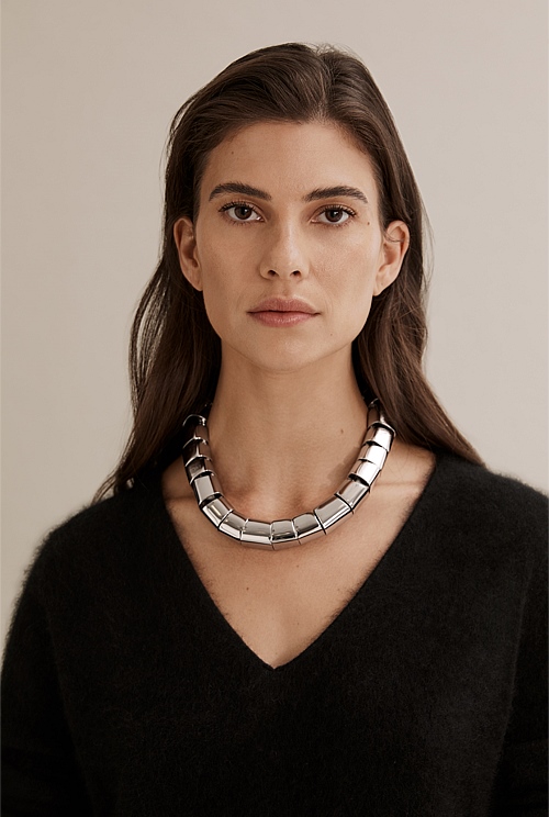 Silver Gia 40cm Necklace - Necklaces | Country Road