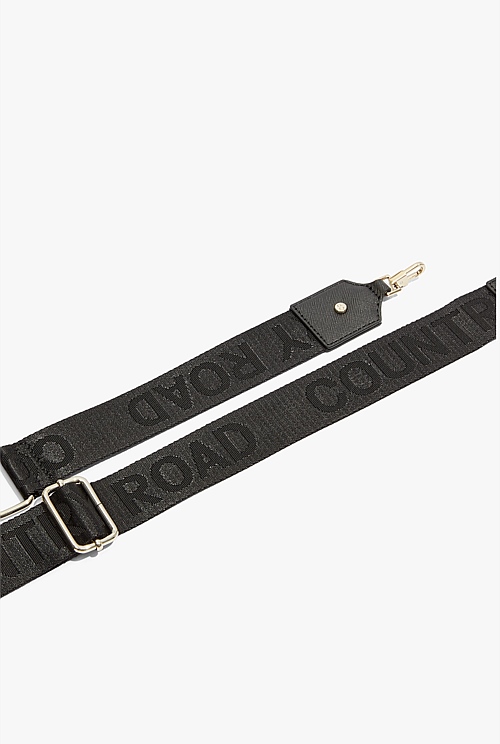 Black Branded Bag Strap - Bags | Country Road