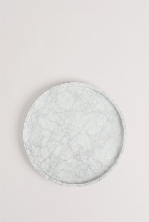 Snow Loft Marble Large Round Tray - Decorator | Country Road
