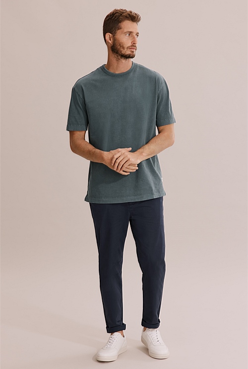 Washed Blue Vintage Wash T-Shirt - T-Shirts | Country Road