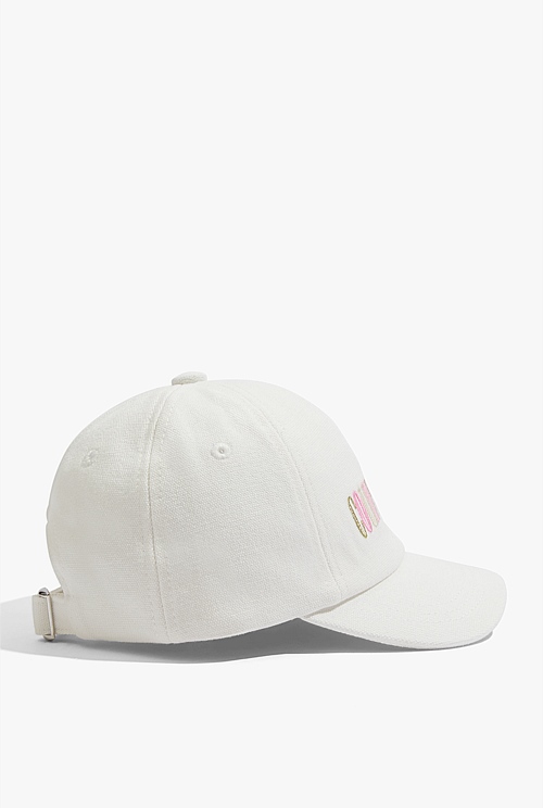 White Multi Heritage Cap - Accessories | Country Road