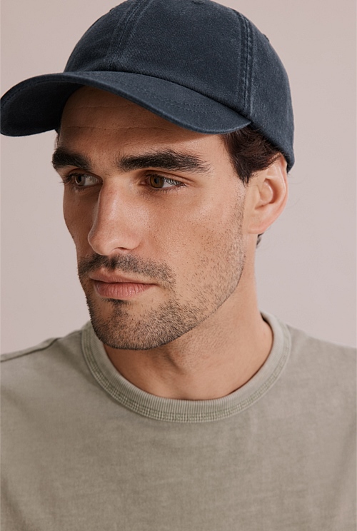 Washed Navy Relaxed Cap - Hats & Scarves | Country Road