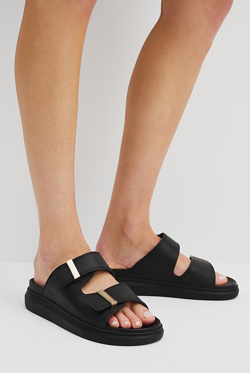 Black CR Keeper Sandal - Best Sellers | Country Road