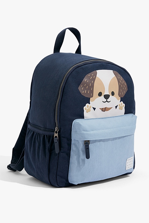 Navy Dog Backpack - Natural Fibres | Country Road