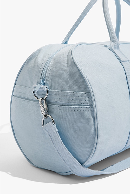 Soft Blue Australian Cotton Zip Canvas Logo Tote - Bags | Country Road