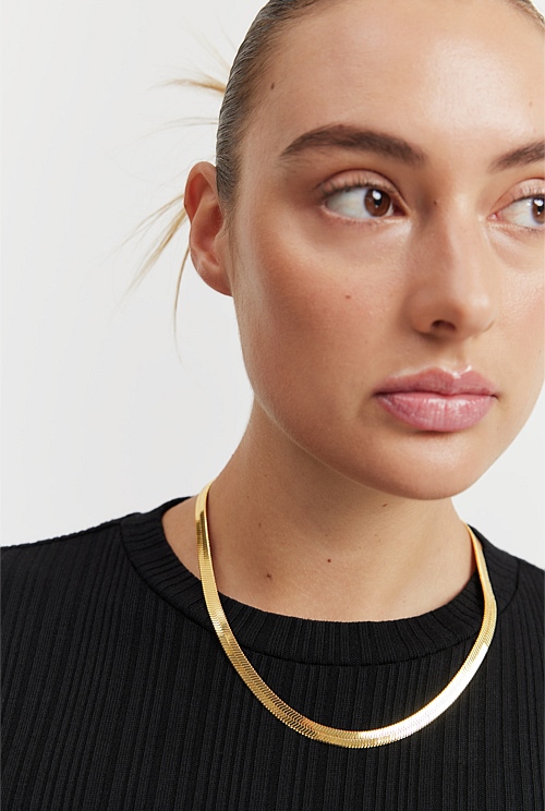 Gold Jenn 45cm Necklace - Necklaces | Country Road