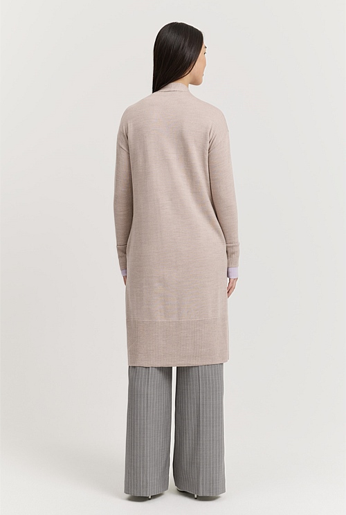 Fawn Marle Verified Australian Merino Wool Cardigan - Natural Fibres ...